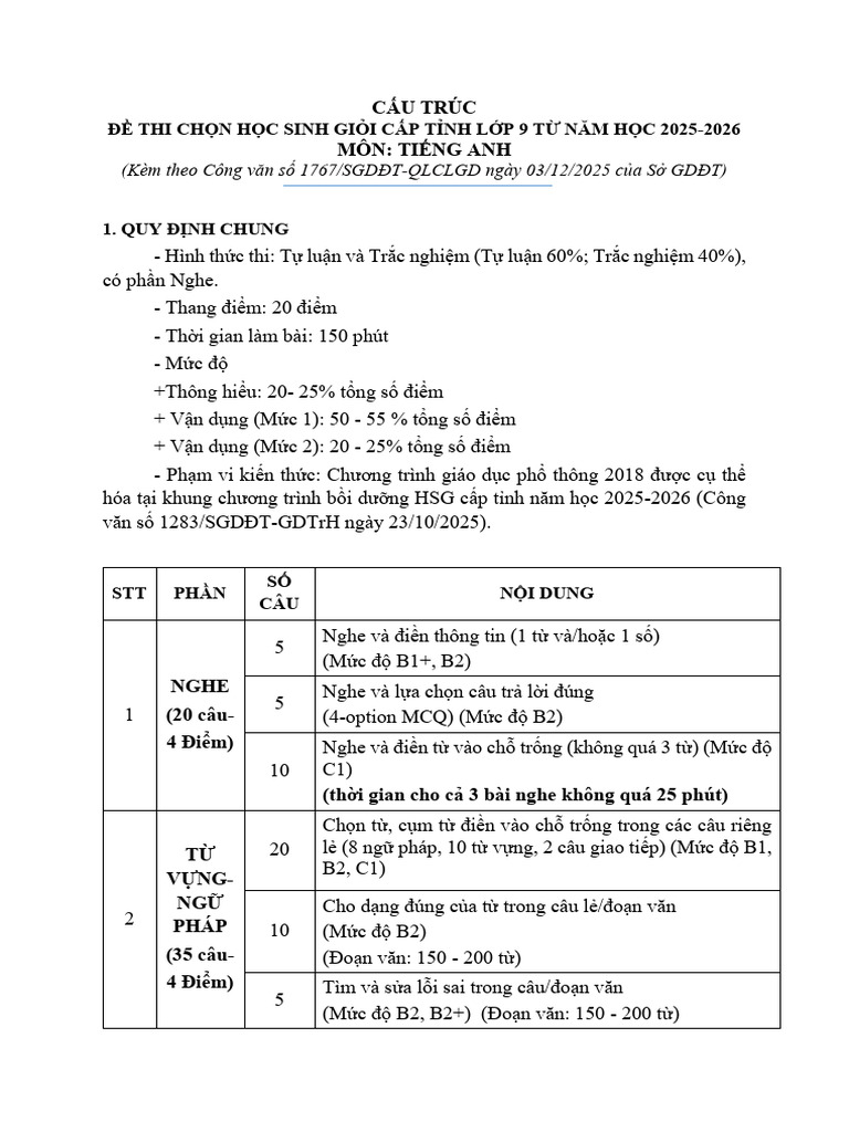 THCS - Tieng Anh | PDF