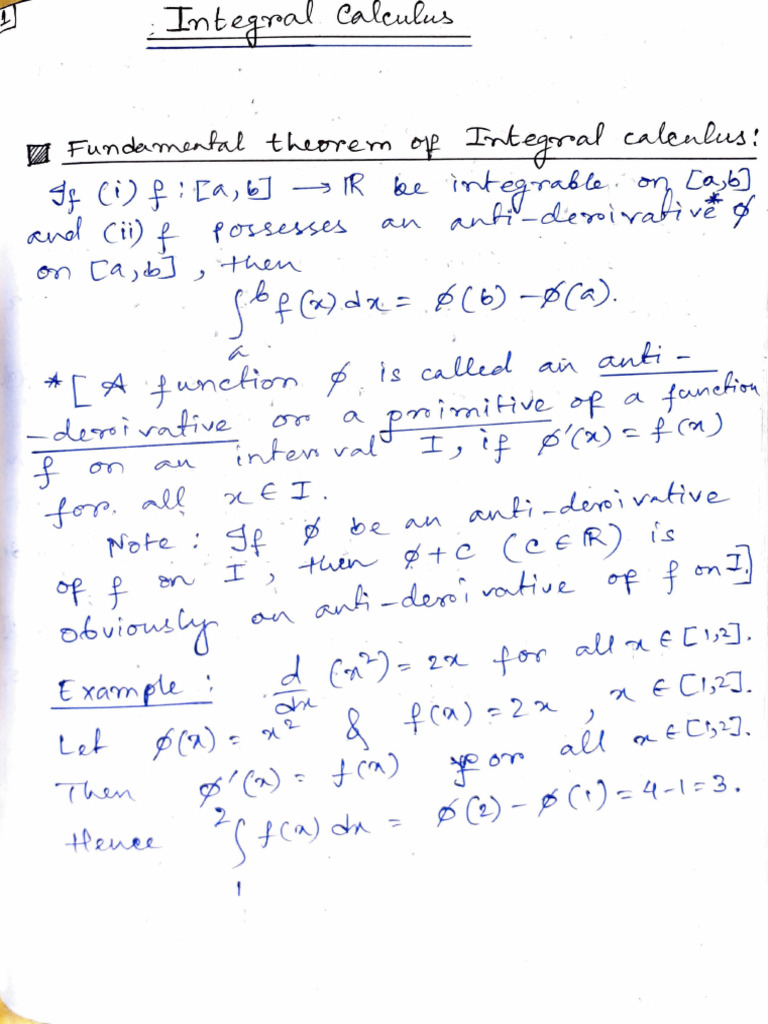 1. Integral Calculus-From Debjit Sir | PDF