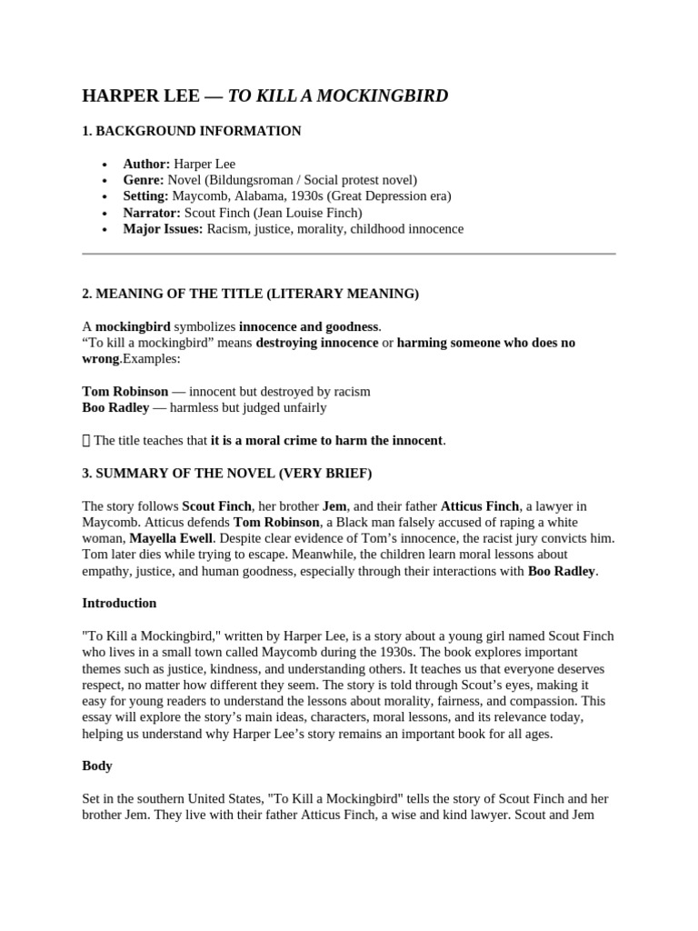 HARPER LEE23246455757 | PDF | To Kill A Mockingbird