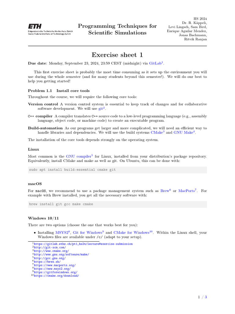 Exercise 01 | PDF | Operating System Families | Computer Programming