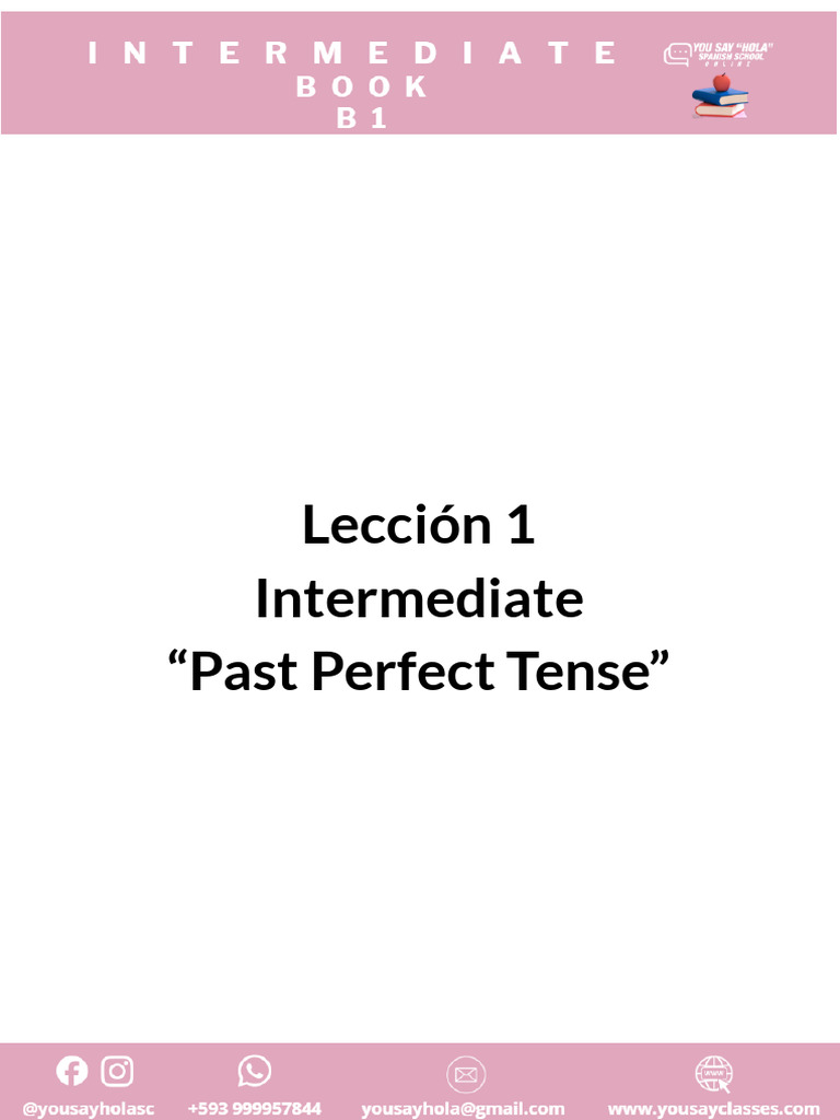 Lección 3 - Intermediate - Review Pretérito Perfecto Verbos Regulares 1 ...