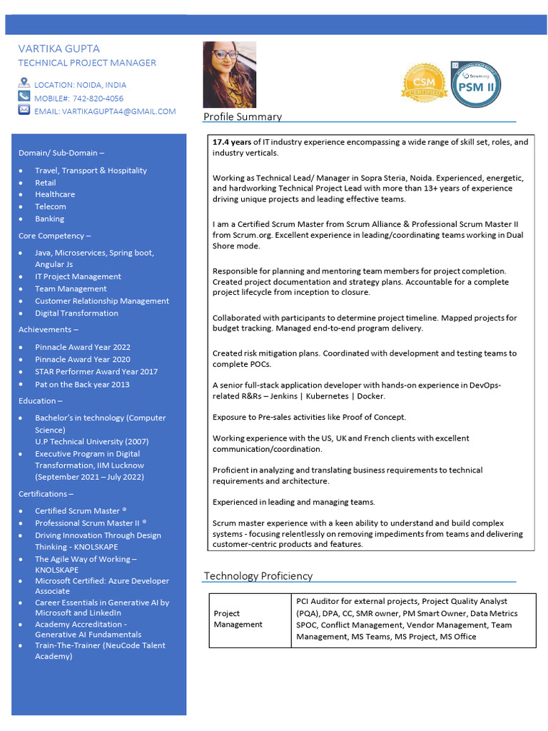 Vartika Gupta Resume | PDF | Software Development | Software ...