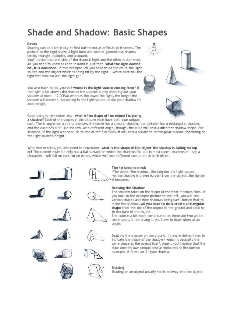 Understanding Shade and Shadow Basics | PDF