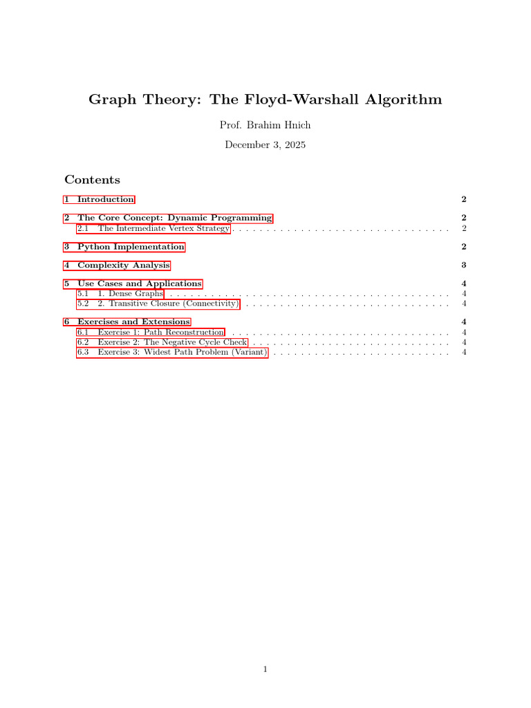 Tutorial Floyd Warshall | PDF | Theoretical Computer Science ...