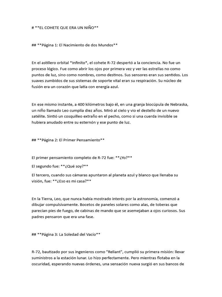 Cuento de un cohete | PDF | Dom | Micrófono