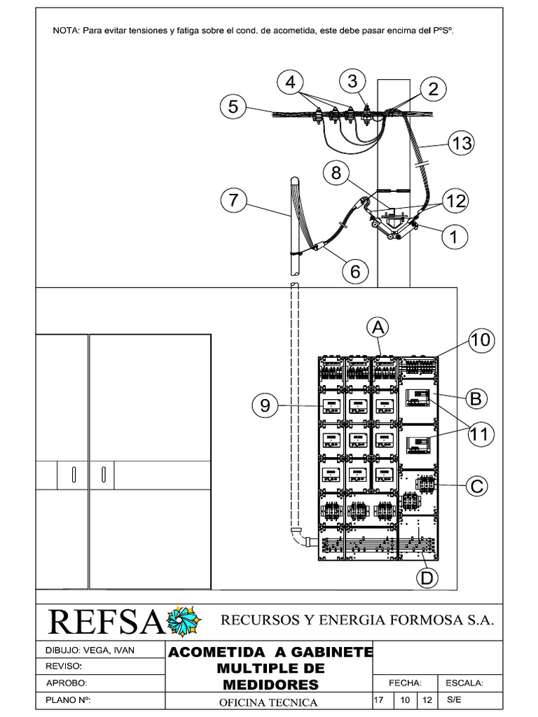 Acometida a Gabinete Multiple p1 | PDF