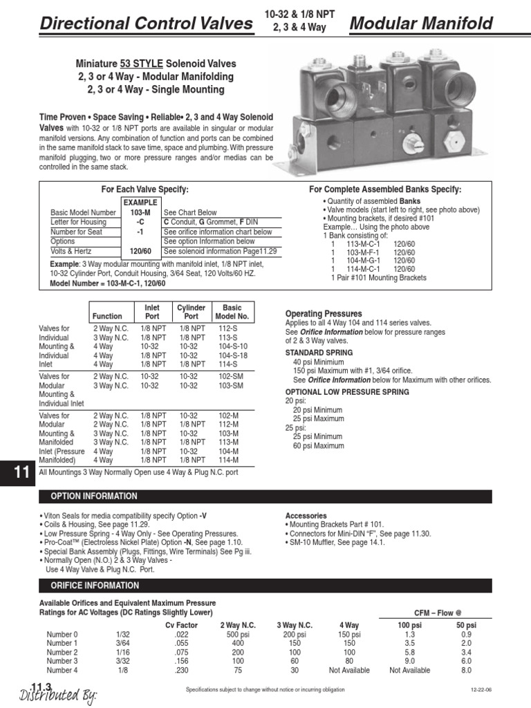 Valves Pneumatic Fabco Modular Manifold | PDF | Valve | Equipment