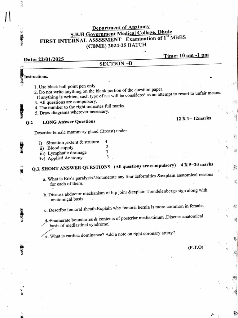1st Internal Assessment (24 Batch) | PDF