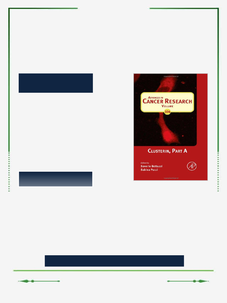 Advances in Cancer Research 1st Edition George F. Vande Woude ebook ...