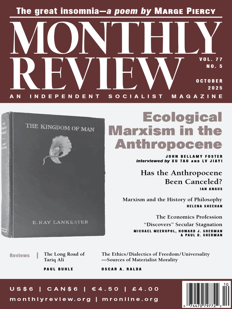Monthly Review, Vol. 77.05 (October 2025) | PDF | Marxism | Anthropocene