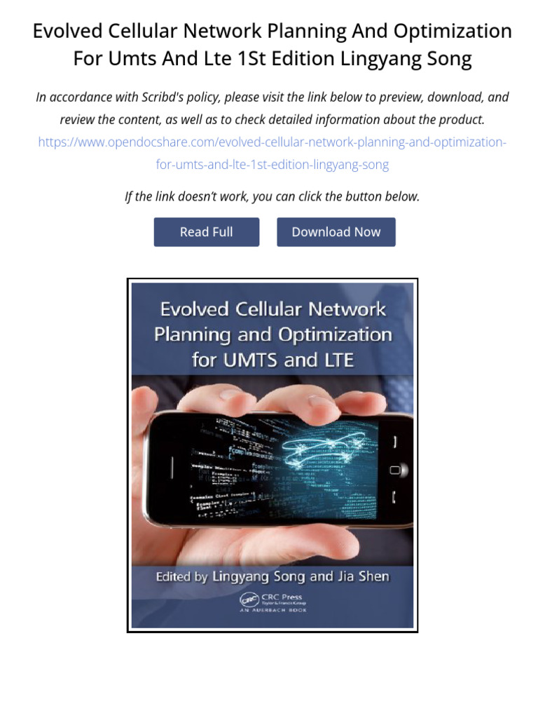 Evolved Cellular Network Planning And Optimization For Umts And Lte 1st Edition Lingyang Song ...