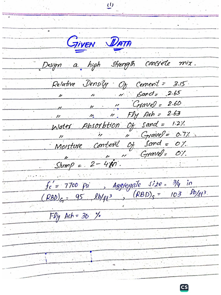 Mix design of concrete | PDF