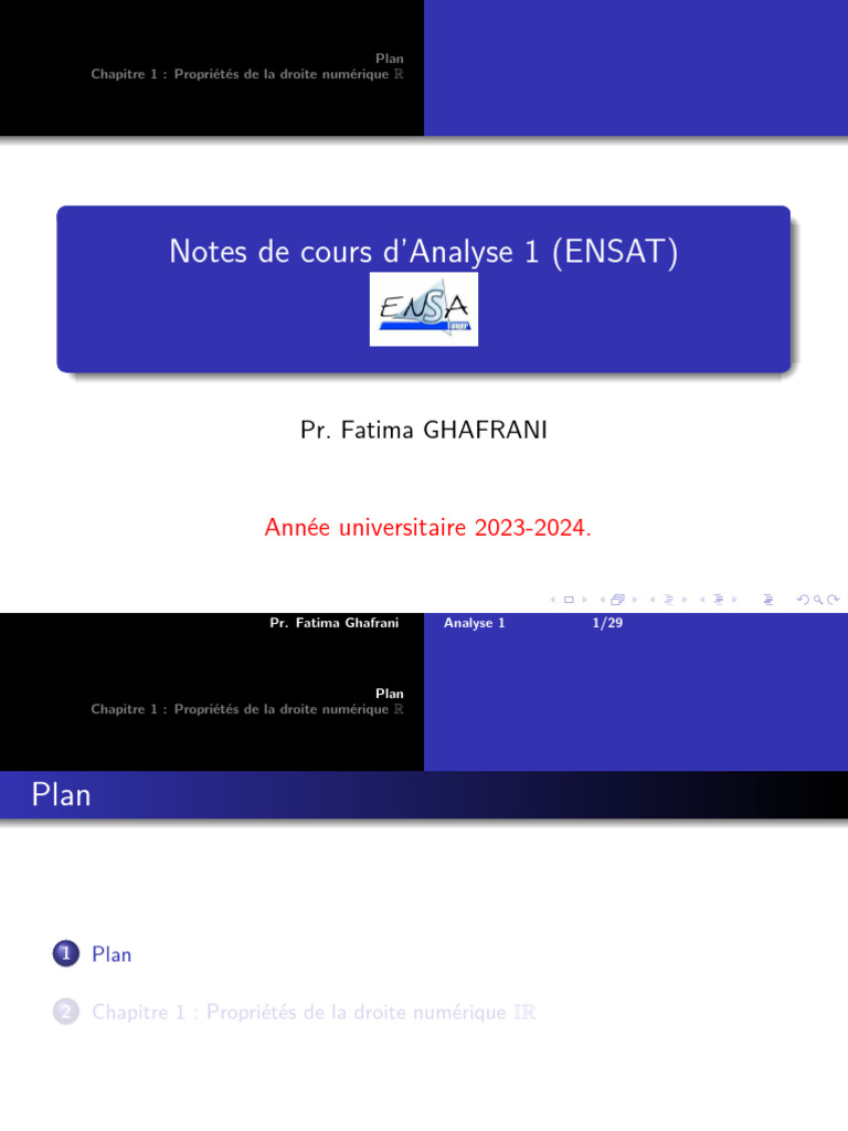 Propriétés de la droite numérique R | PDF | Algèbre générale | Concepts ...