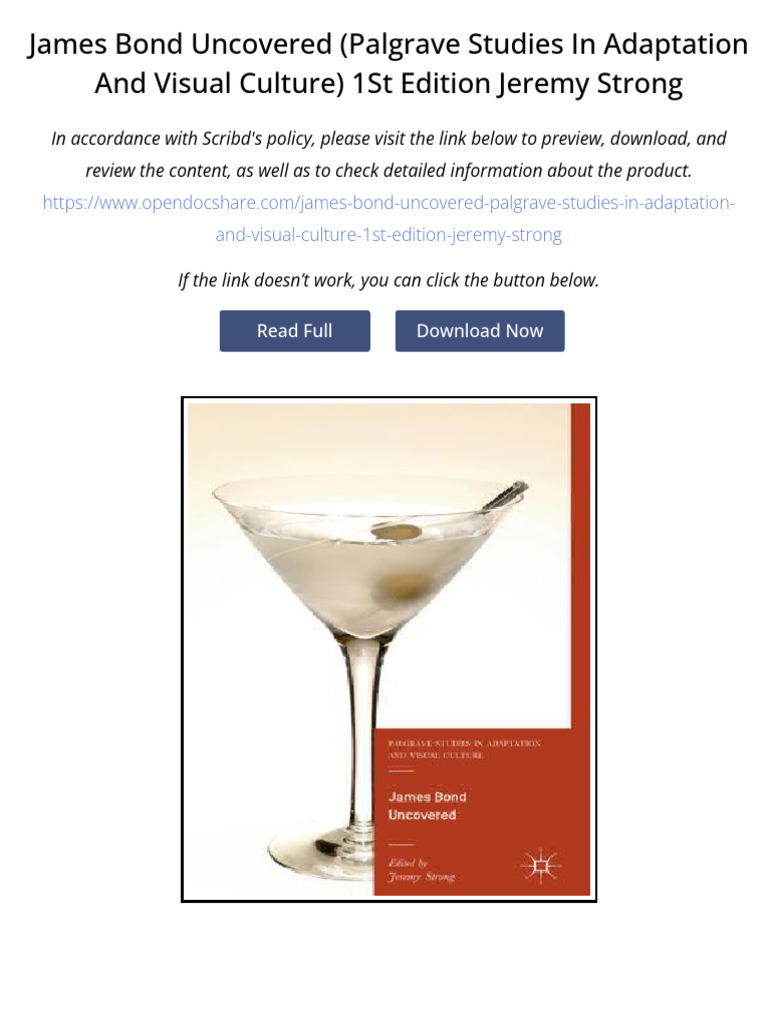 James Bond Uncovered (Palgrave Studies in Adaptation and Visual Culture ...