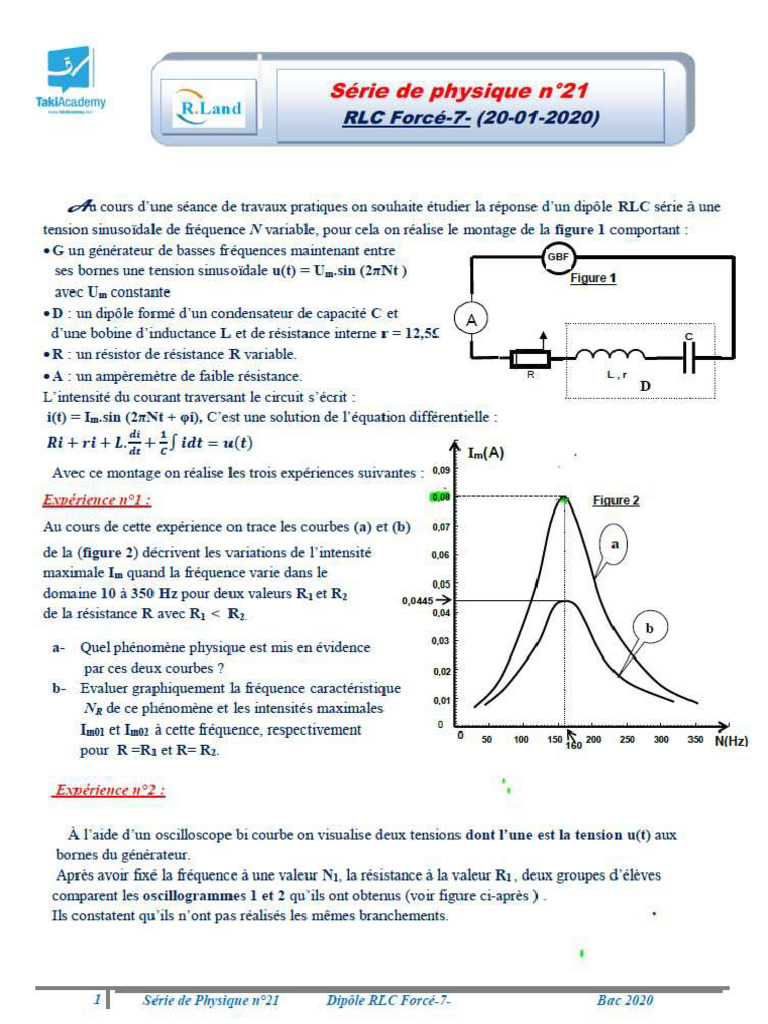 4 Series Taki Corrigees RLC Force 46 Pages | PDF