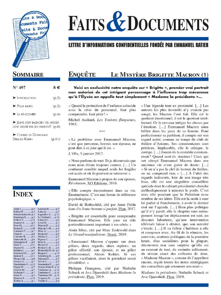 Poussard Xavier - Le Mystere Brigitte Macron (2021) | PDF