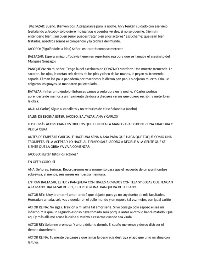 Escena Hamlet Inquilinos | PDF