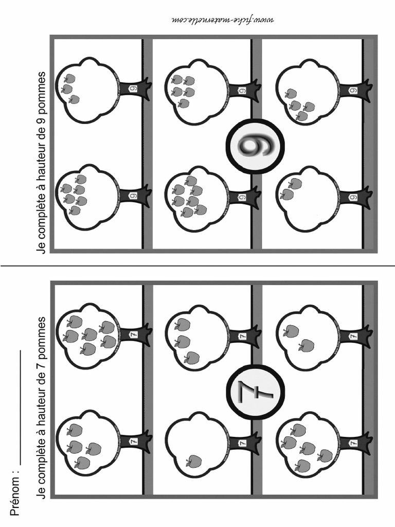 Fiches Decomposition Du Nombre | PDF