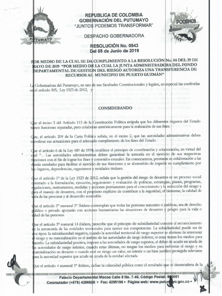 Resolucion_0543 | PDF