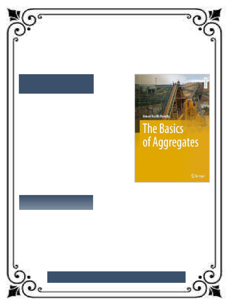 The Basics of Aggregates (Springer Textbooks in Earth Sciences ...
