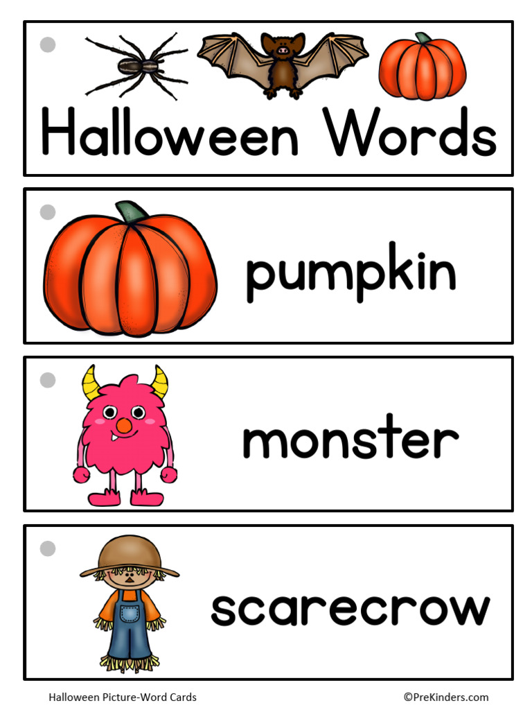 Halloween Word Cards | PDF