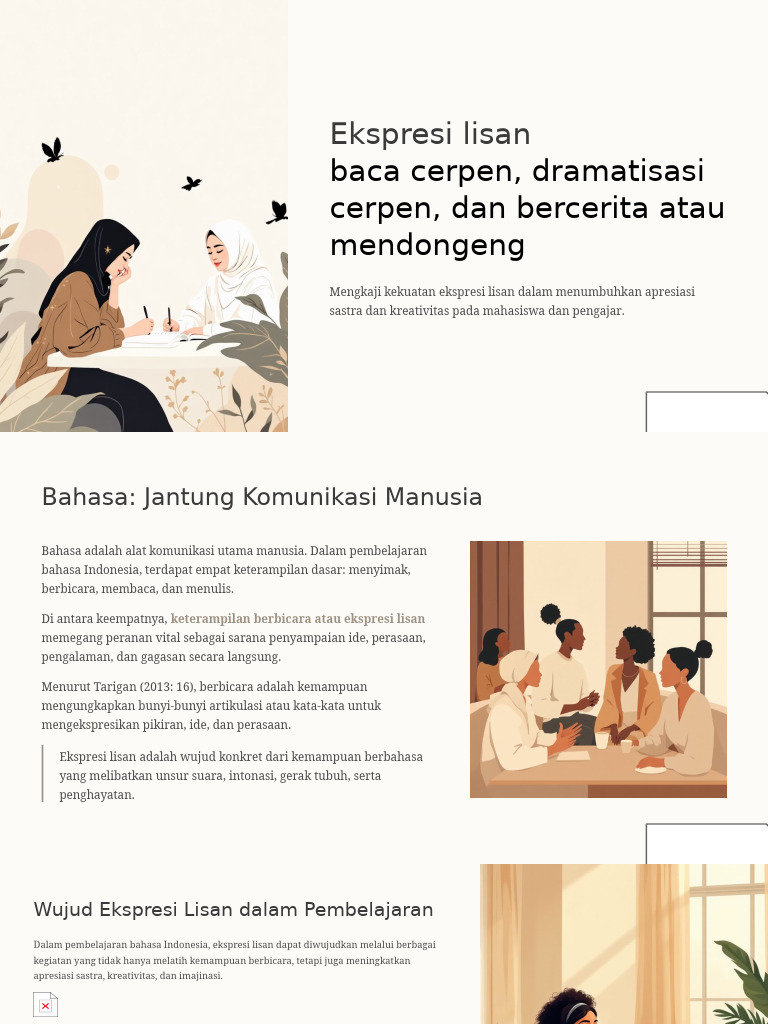 Kekuatan Ekspresi Lisan dalam Pembelajaran | PDF
