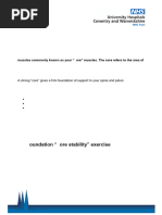 Sahrmann Core Stability Test Levels | PDF
