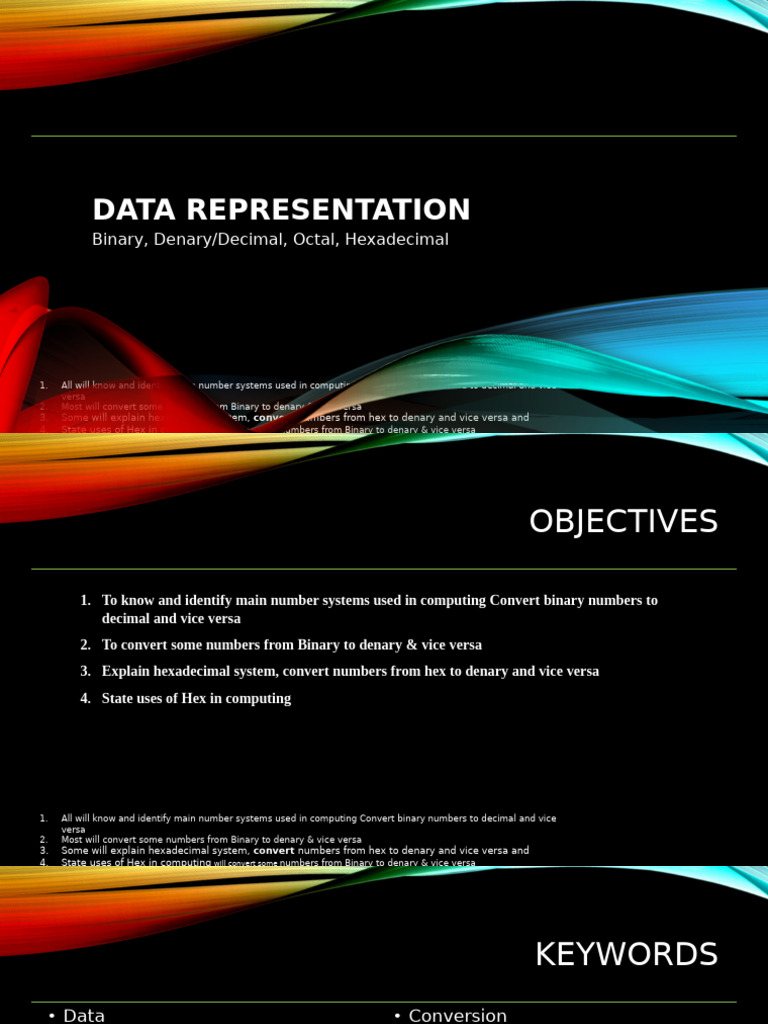 Data Representation - Binary Shits | PDF | Decimal | Numbers