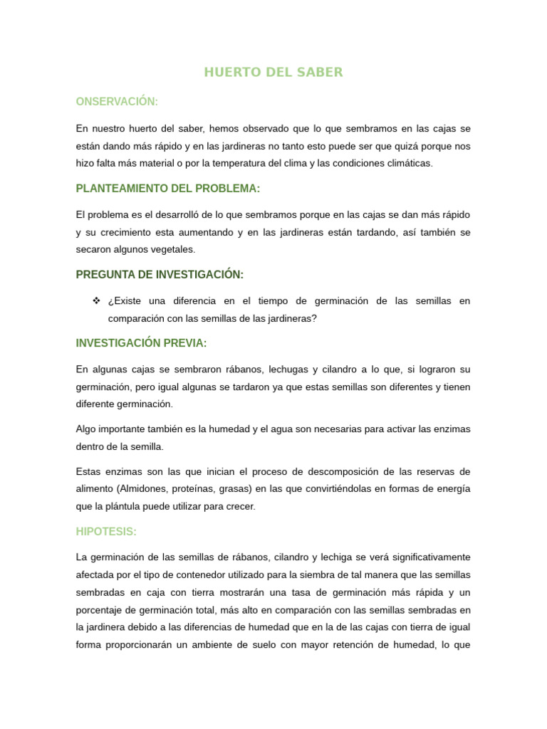 Huero Del Saber | PDF | Germinación | Semilla