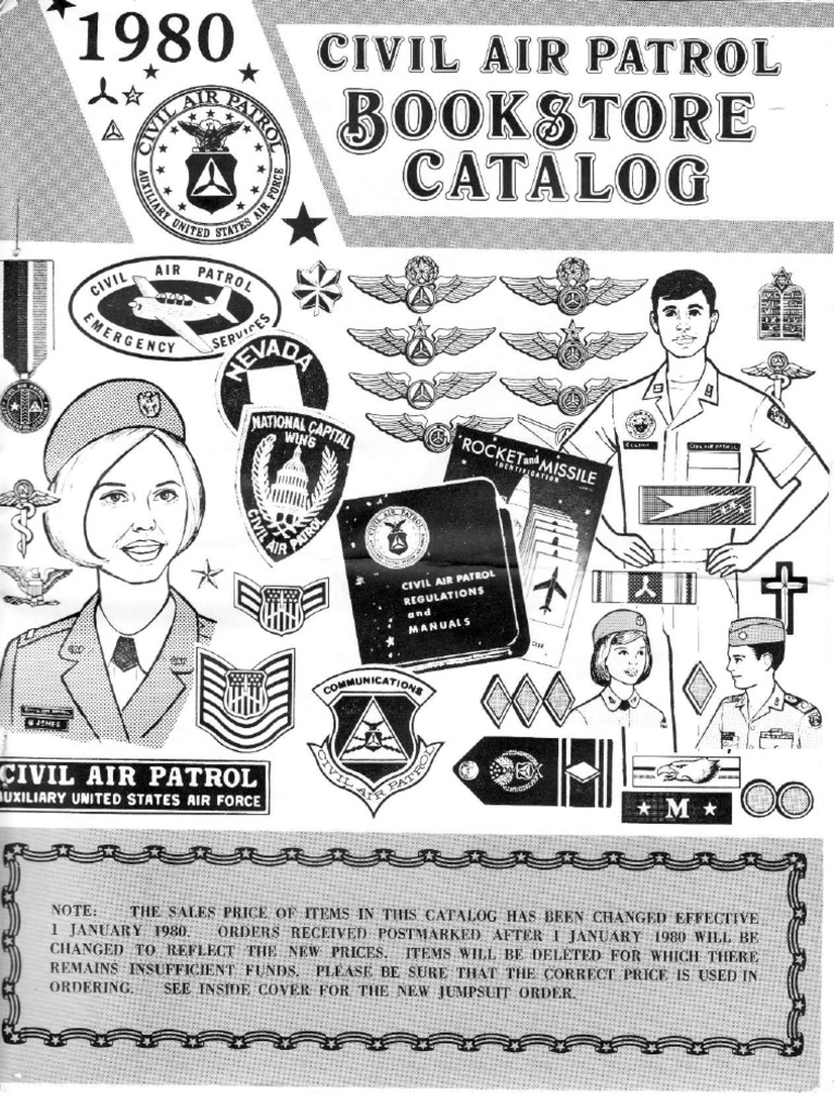 1980 Civil Air Patrol Bookstore Catalog | PDF | Civil Air Patrol | Clothing