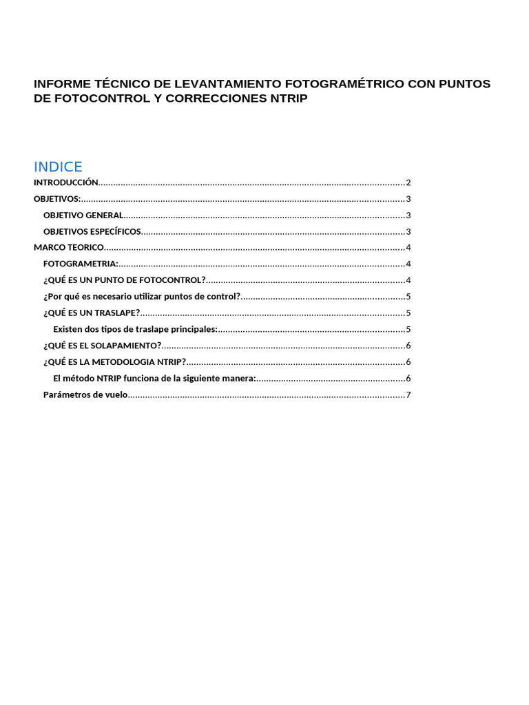 Levantamiento Fotogramétrico con NTRIP | PDF | Lidar | Sistema de ...