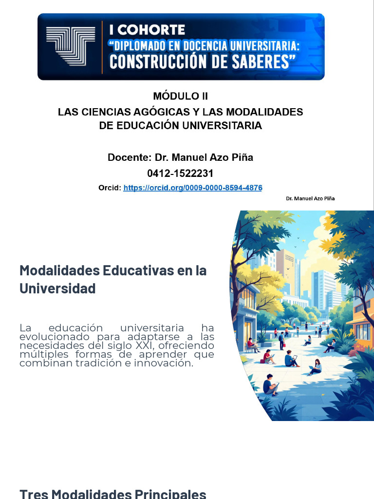 Modalidades Educativas Universitarias | PDF | Aprendizaje | Enseñando