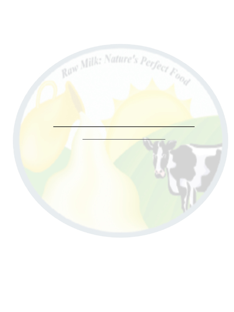 Report in Favor of Natural Milk-FEDERAL- 6-07 PRINT | PDF