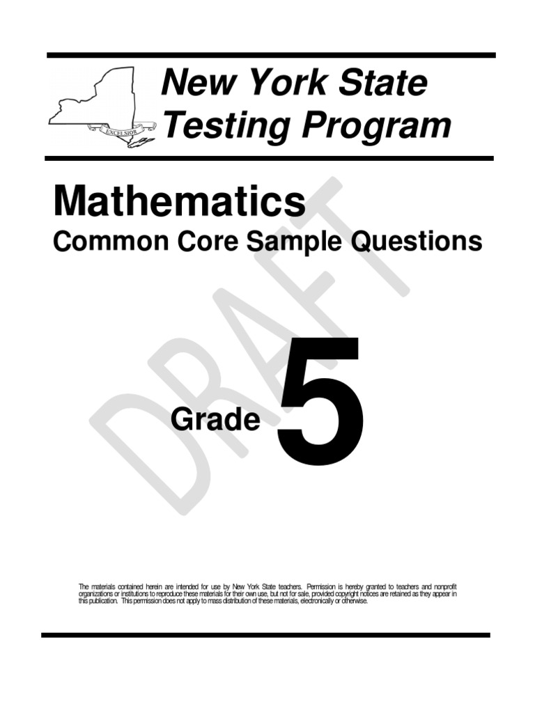 Math Grade 5 | PDF | Fraction (Mathematics) | Common Core State ...