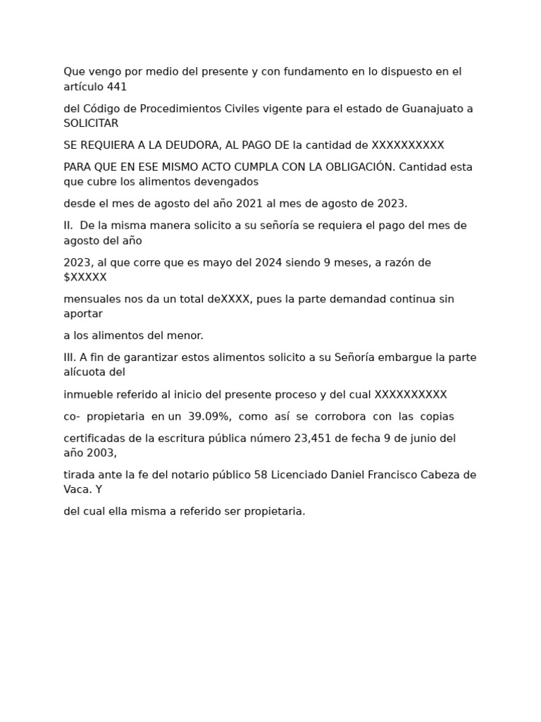 Que Vengo Por Medio Del Presente y Con Fundamento en Lo Dispuesto en El ...