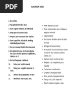 10 Reglas Imprescindibles del Salón | PDF | Aprendizaje