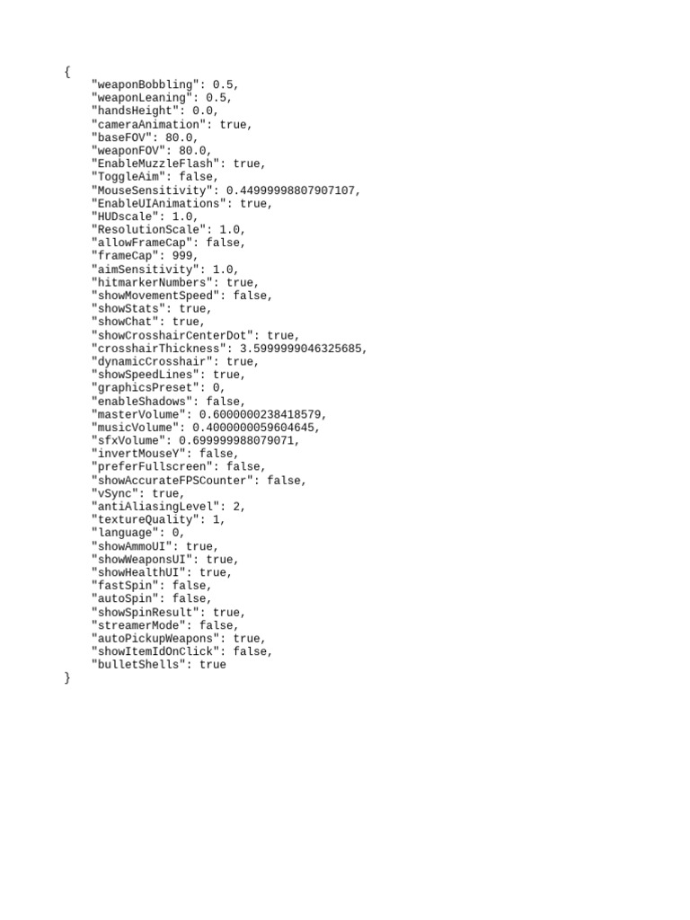 My Veck Settings | PDF