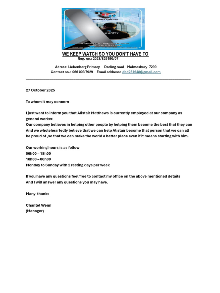 DBD Letterhead[1] | PDF