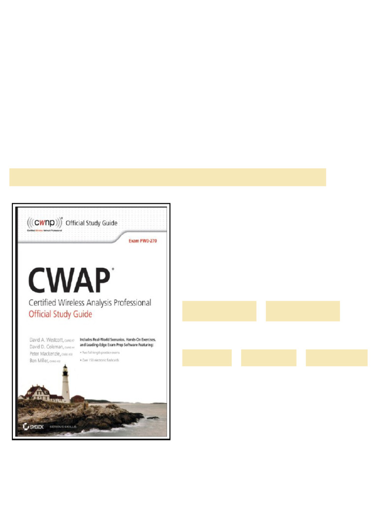 (Ebook) CWAP Certified Wireless Analysis Professional Official Study ...
