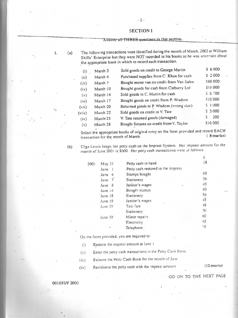 Csec Poa May 2003 p2 | PDF