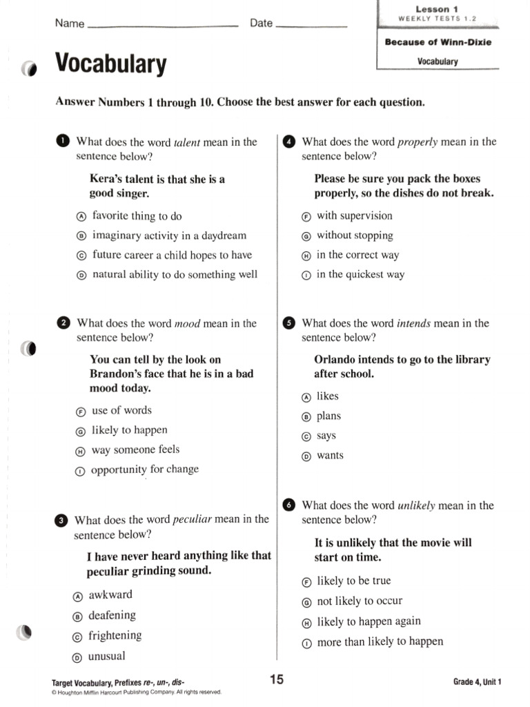 Lesson 1 Assessment | PDF