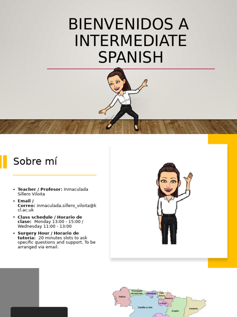 Información del Curso de Español Intermedio | PDF