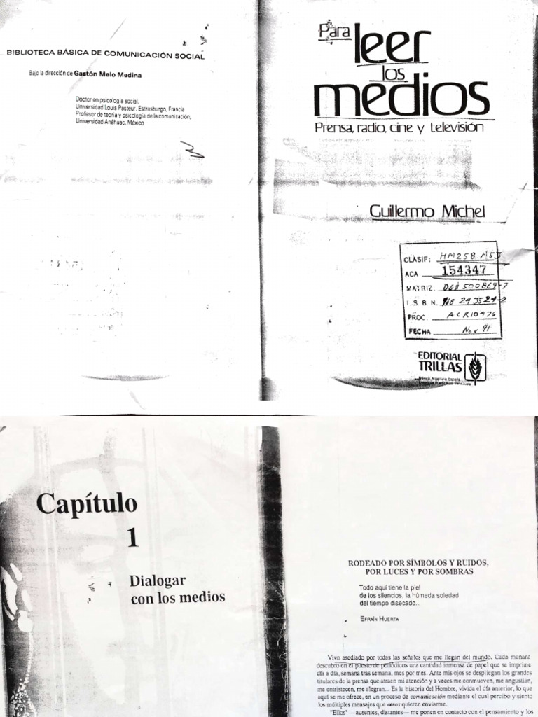 Para Leer Los Medios Cap 1 | PDF