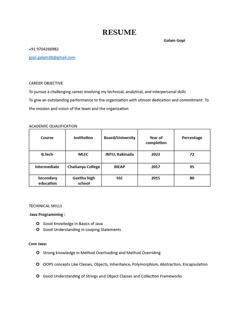 Resume | PDF