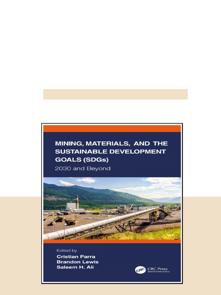 Mining Materials And The Sustainable Development Goals Sdgs 2030 And ...