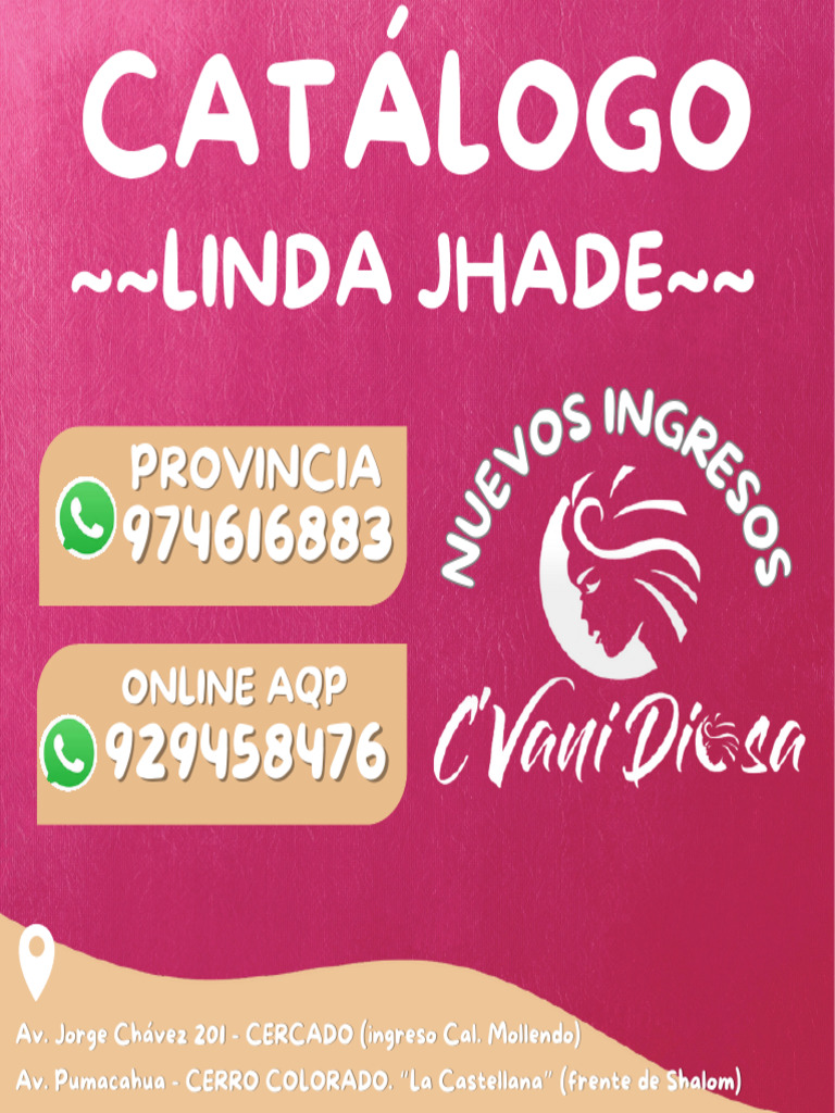 CATÁLOGO LINDA JHADE | PDF