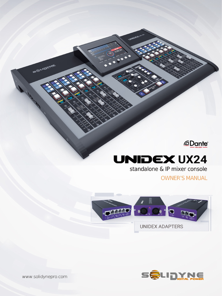 Ux24 Manual Eng | PDF | Telecommunications | Sound Technology