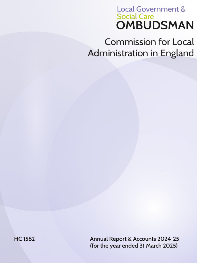 Local Government Ombudsman Report 2024-25 | PDF