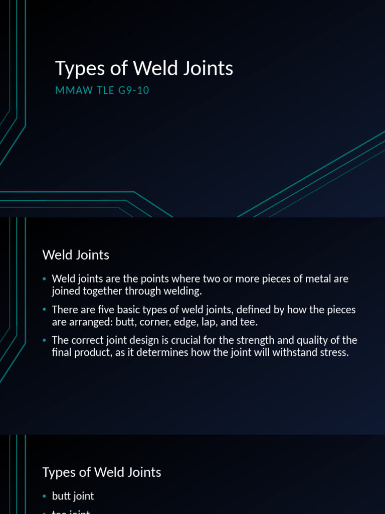 Types of Weld Joints Explained | PDF