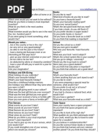 100 Engaging Warm-Up Questions | PDF